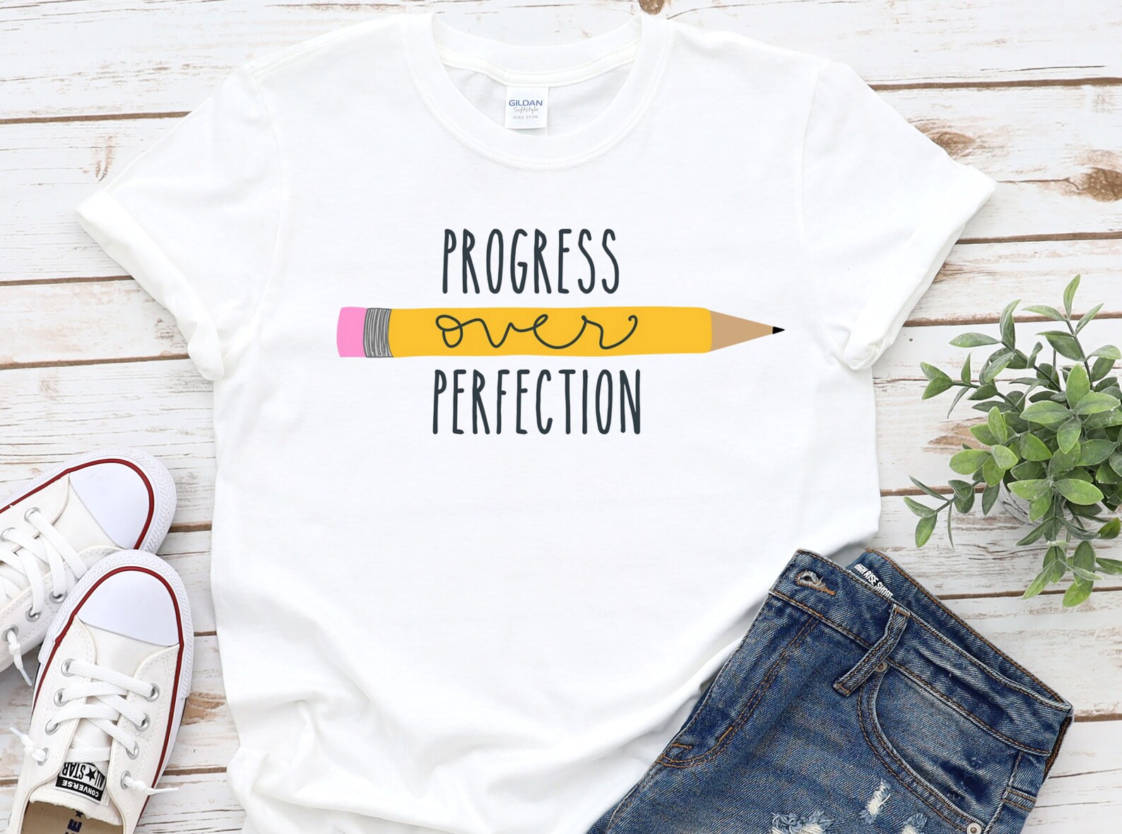 Teacher Shirts Progress Over Perfection Teacher Gifts | Etsy