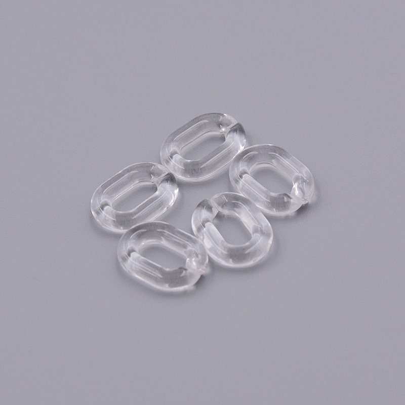 100pc 20x14mm Acrylic Chain Links Colorful Transparent Bulk - Etsy UK