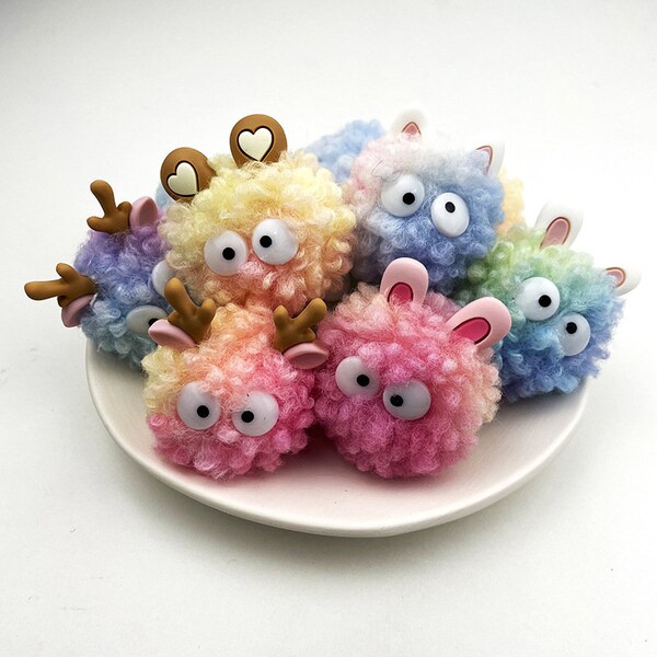 Colorful Pom Poms - Etsy