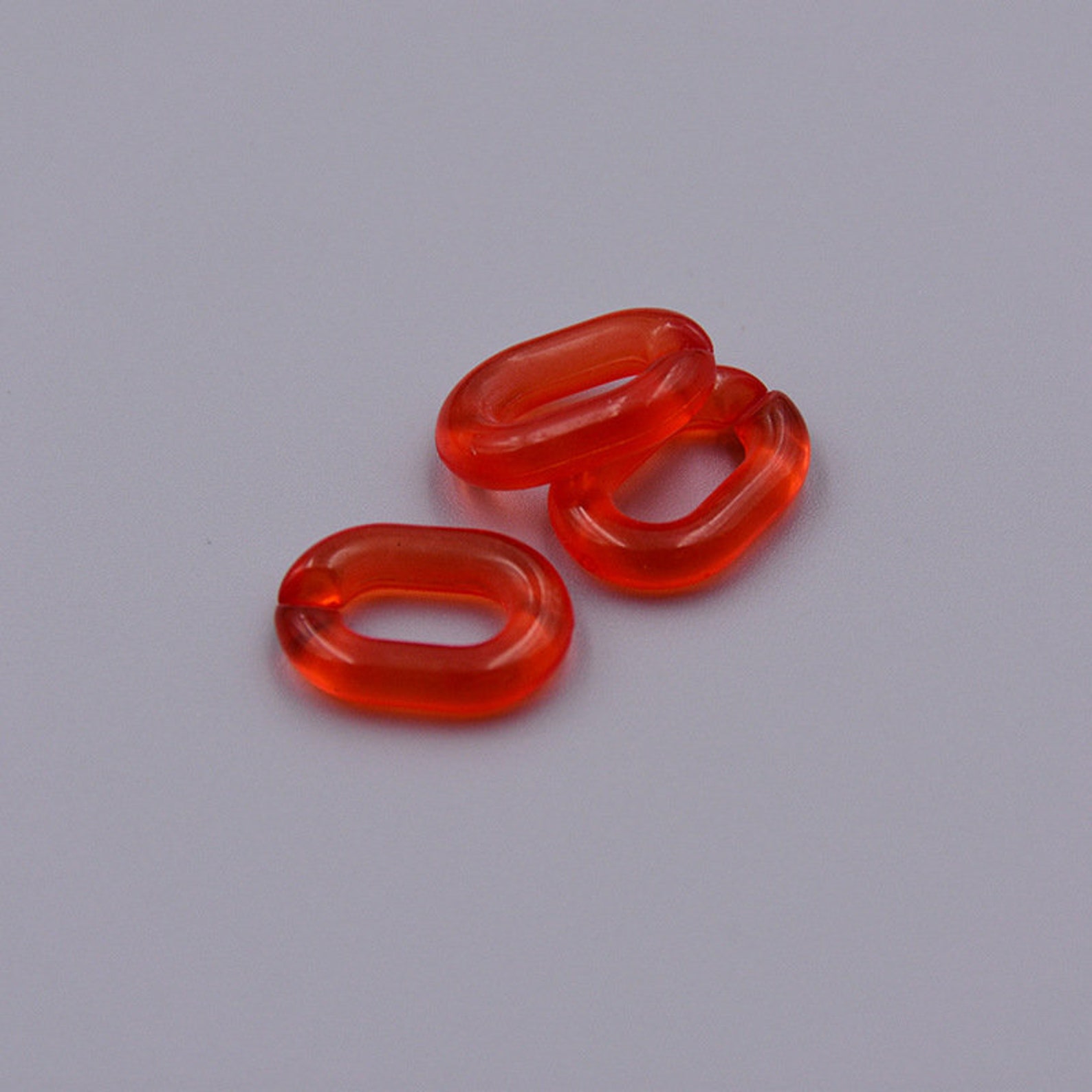 100pc 20x14mm Acrylic Chain Links Colorful Transparent Bulk - Etsy UK