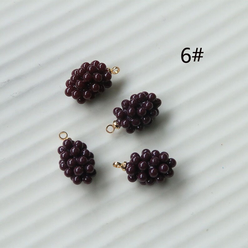 2pcs Resin Fruit Charms Grape Jewelry Plastic Fruit Pendant - Etsy