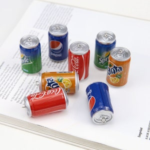 4pcs Soda Cans Charm Mini Drink Bottle Charm Coke Bottle Charm ...