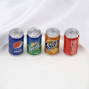 4pcs Soda Cans Charm Mini Drink Bottle Charm Coke Bottle Charm ...