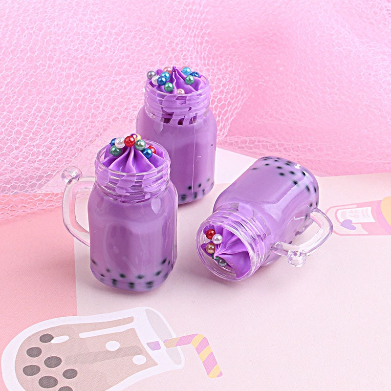 2pcs Boba Tea Charms Realistic Cream Cup Kawaii Resin Drink - Etsy UK