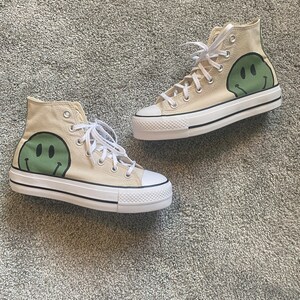 Smiley Converse - Etsy