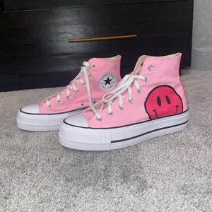 Smiley Converse - Etsy