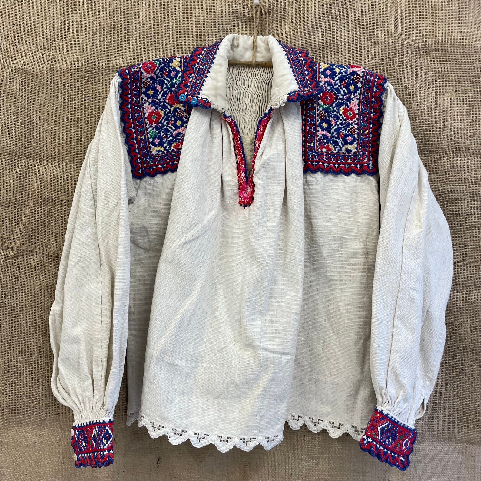 Handmade 1970s Folk Transylvanian Blouse With Detailed Embroidery - Etsy
