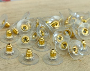 Gold Bullet Clutch Earring Backs - Etsy