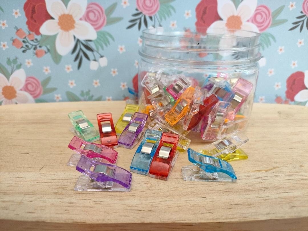 50x Sewing Clips for Holding Fabrics in Place, Fabric Positioning ...