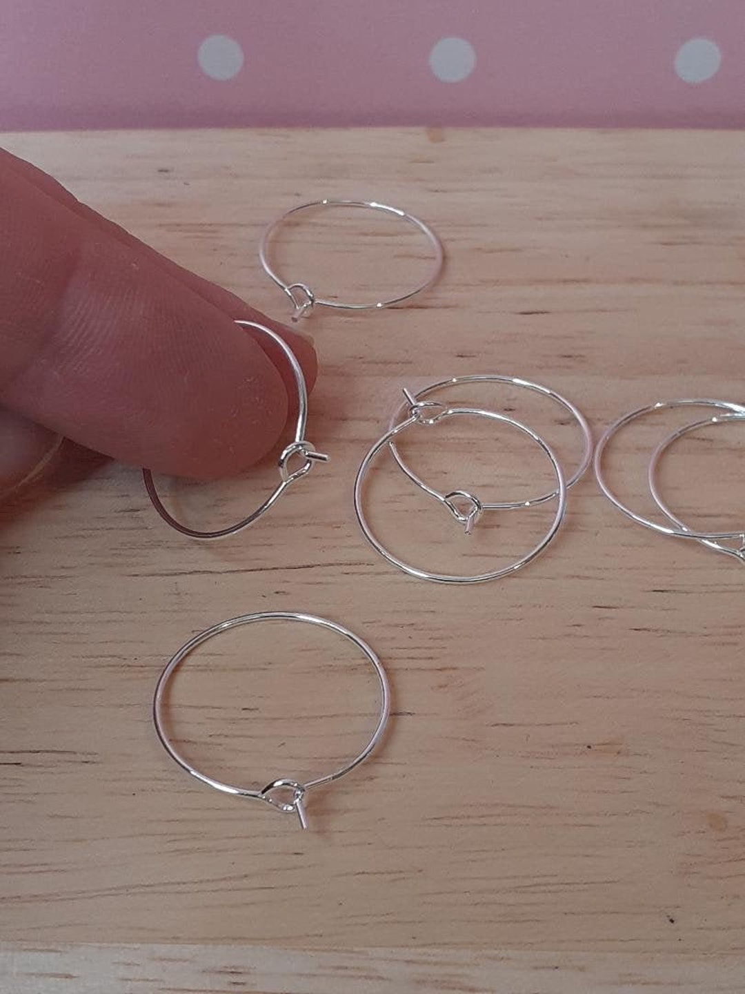 Hoop Earring Findings, Brass Hoops, Silver Hoop Findings, Brass Wine ...