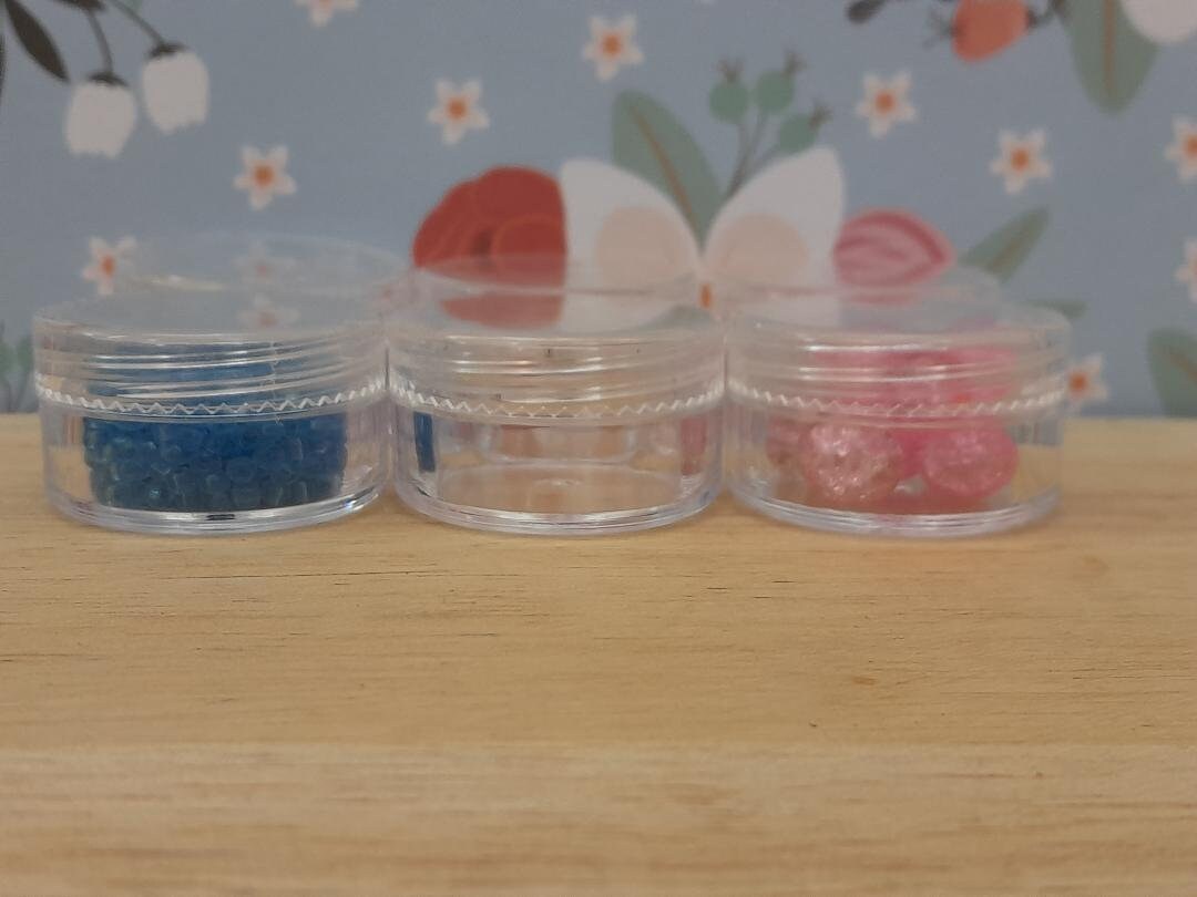 Twist Top Bead Storage Containers, Tiny Containers, Mini Bead Storage ...