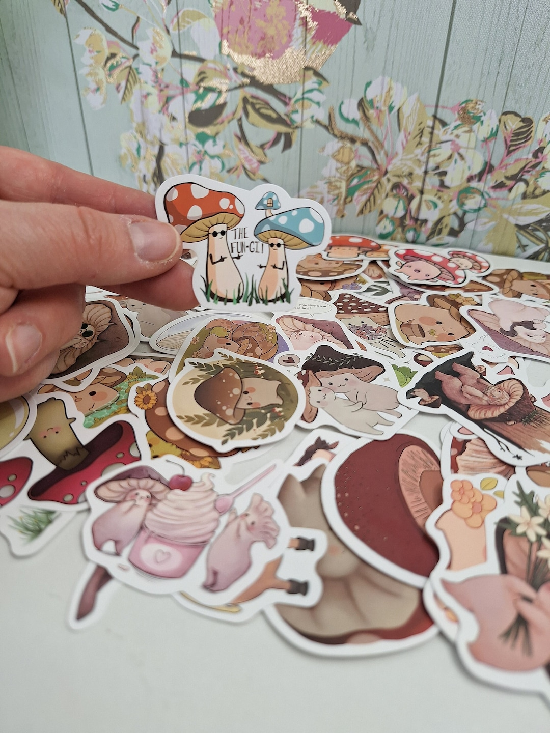 50xpcs Mushroom Sticker Pack for Laptops, Tumblers, Luggage, Waterproof ...