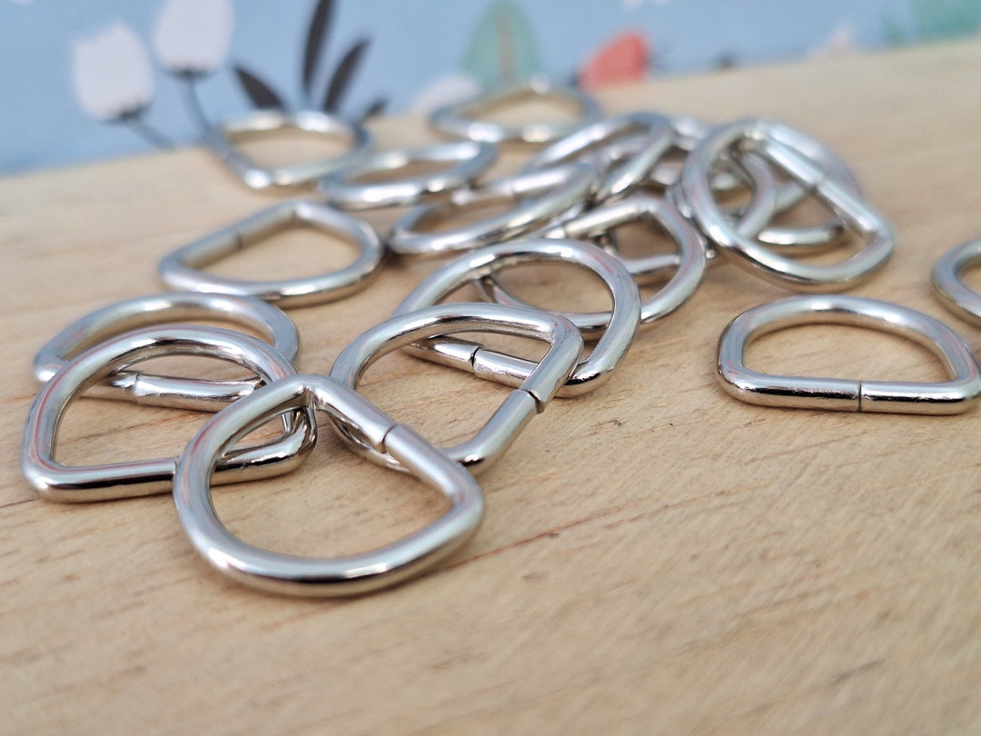 Iron D Rings for Bag Straps Buckles and Crafting, Buckle Clasps for ...