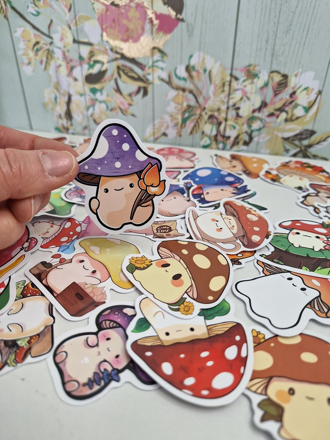 50xpcs Retro Mushroom Sticker Pack for Laptops, Tumblers, Luggage ...