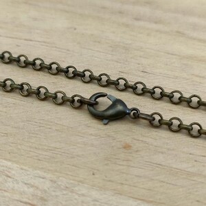 Antique Bronze Link Rolo Chain, DIY Necklace Making, Iron Cross Chunky ...