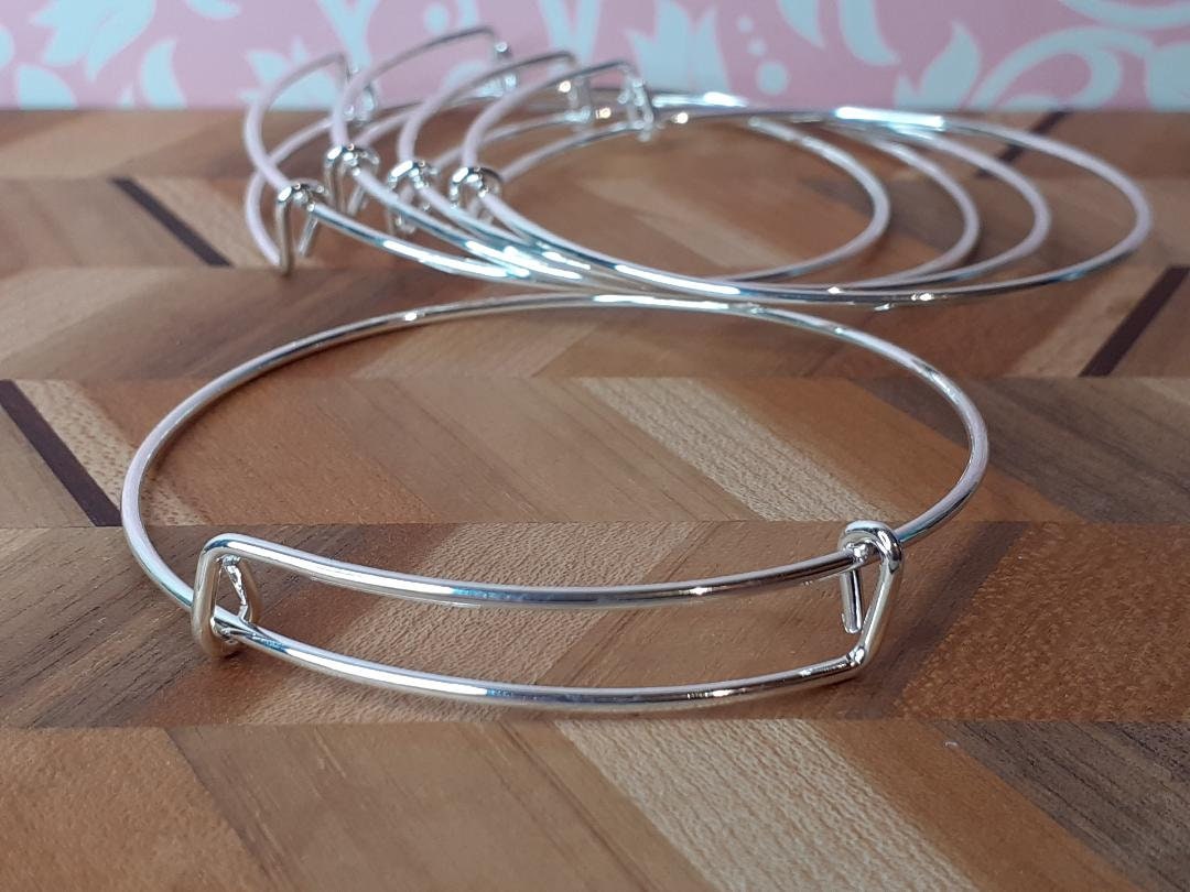 5 X Adjustable Bangles Adjustable Bangles for Jewellery - Etsy UK