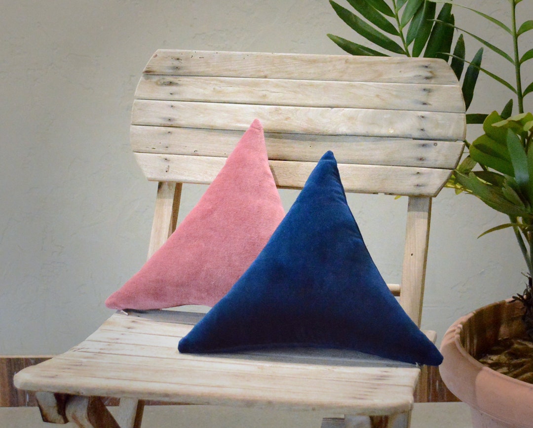 Sale ! Velvet Triangle Cushion Cover, Velvet Triangle Pillow Cover ...