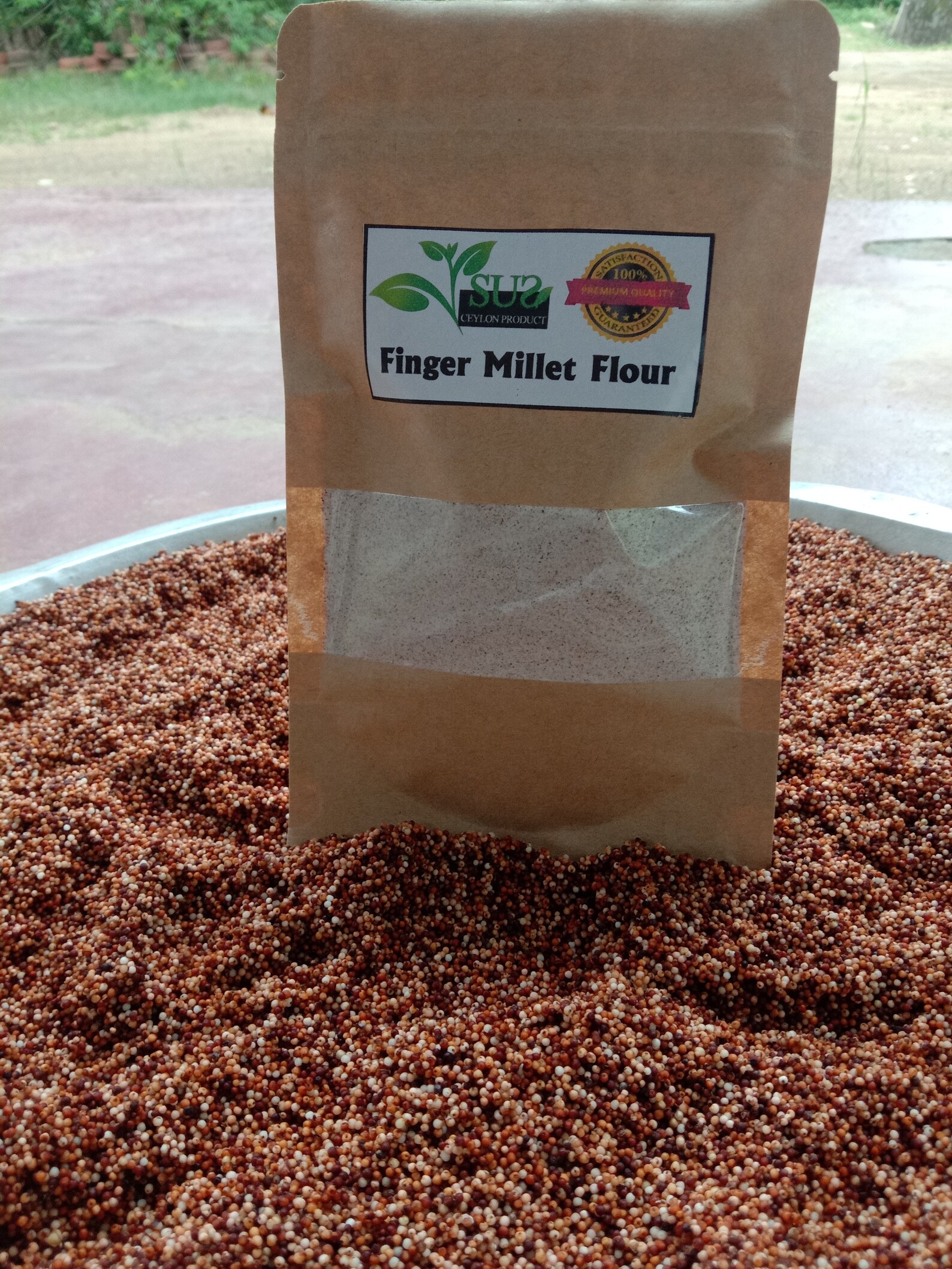 Ceylon Organic Fresh Finger millet flour 100grams | Etsy