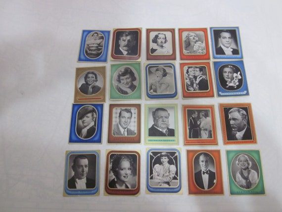 Bunte Filmbilder Greiling Zigaretten 20 Pieces Inge List Gary - Etsy