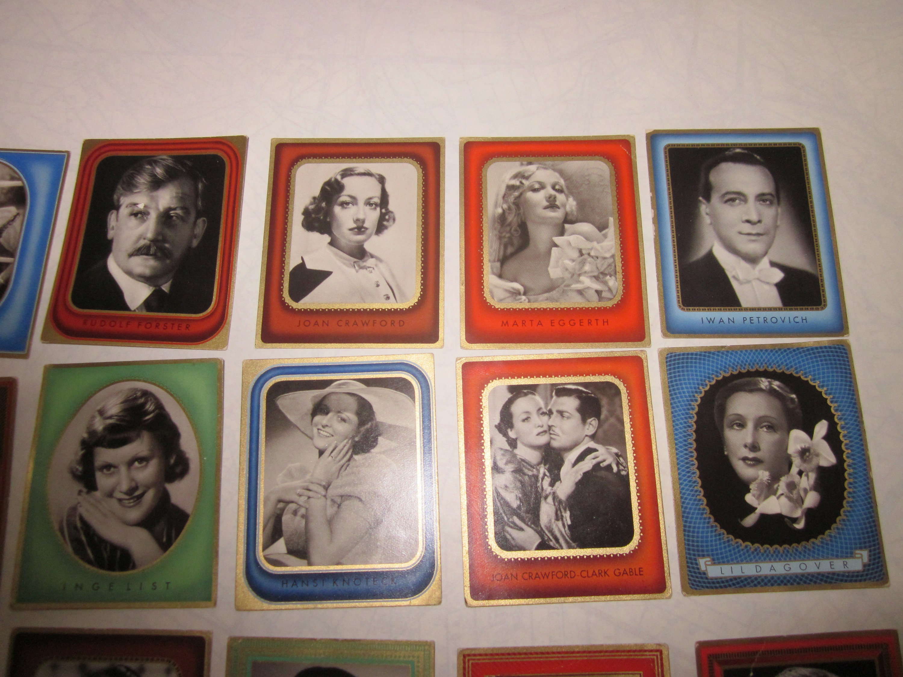 Bunte Filmbilder Greiling Zigaretten 20 Pieces Inge List, Gary Cooper ...