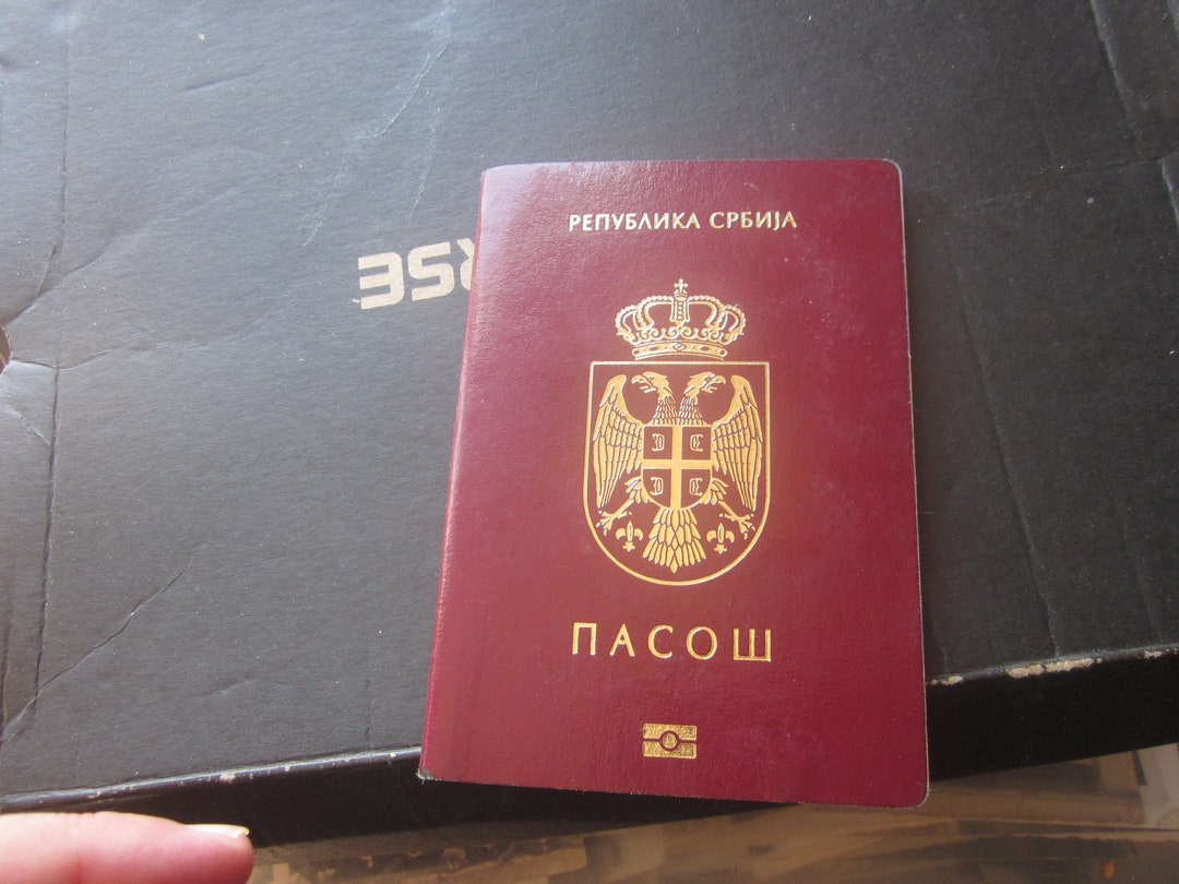Biometric Passport of Serbia Pasos - Etsy