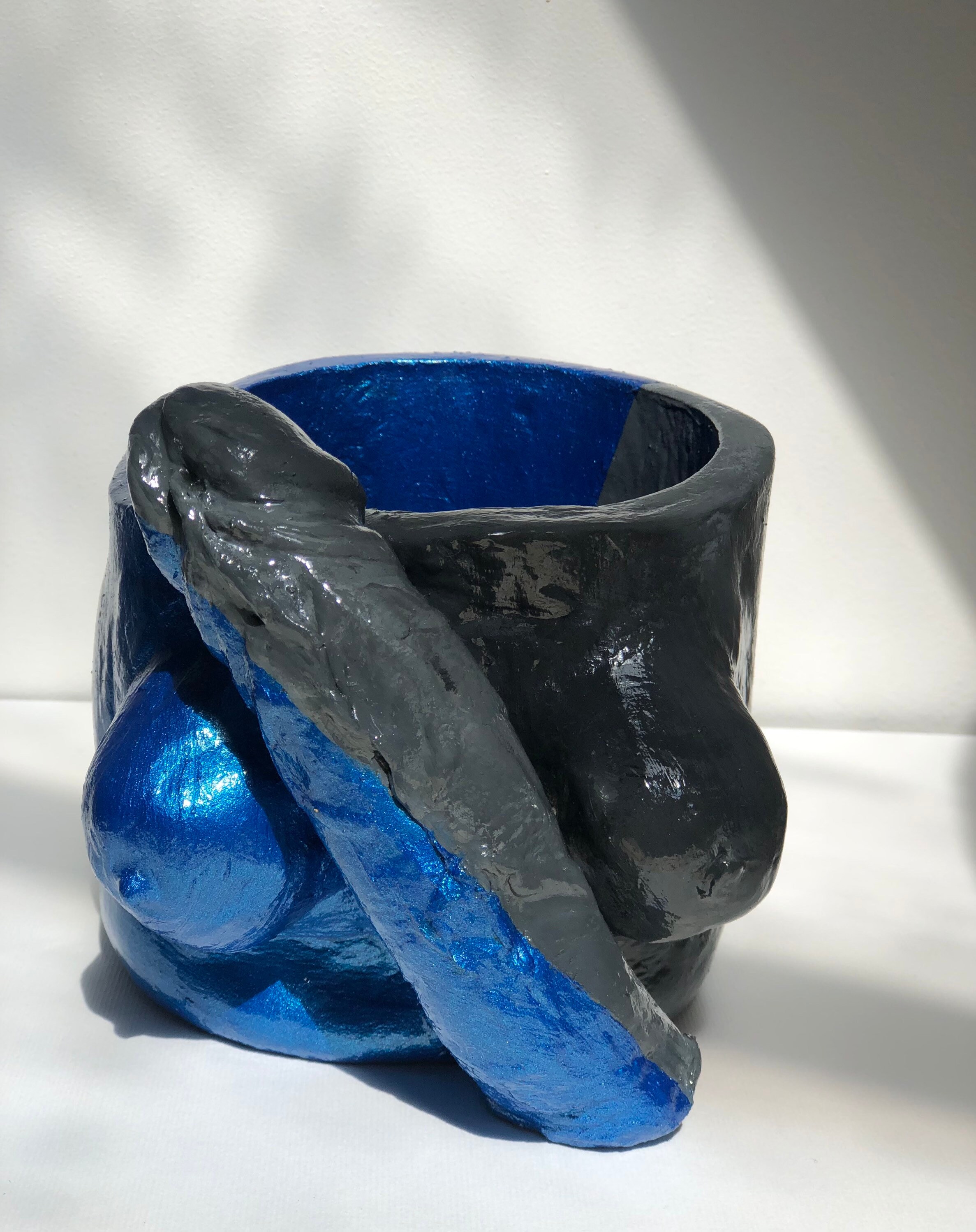 Penis Pot “my Blue Fetish” Luxury Edition, Penis Decorative Pot, Hand ...
