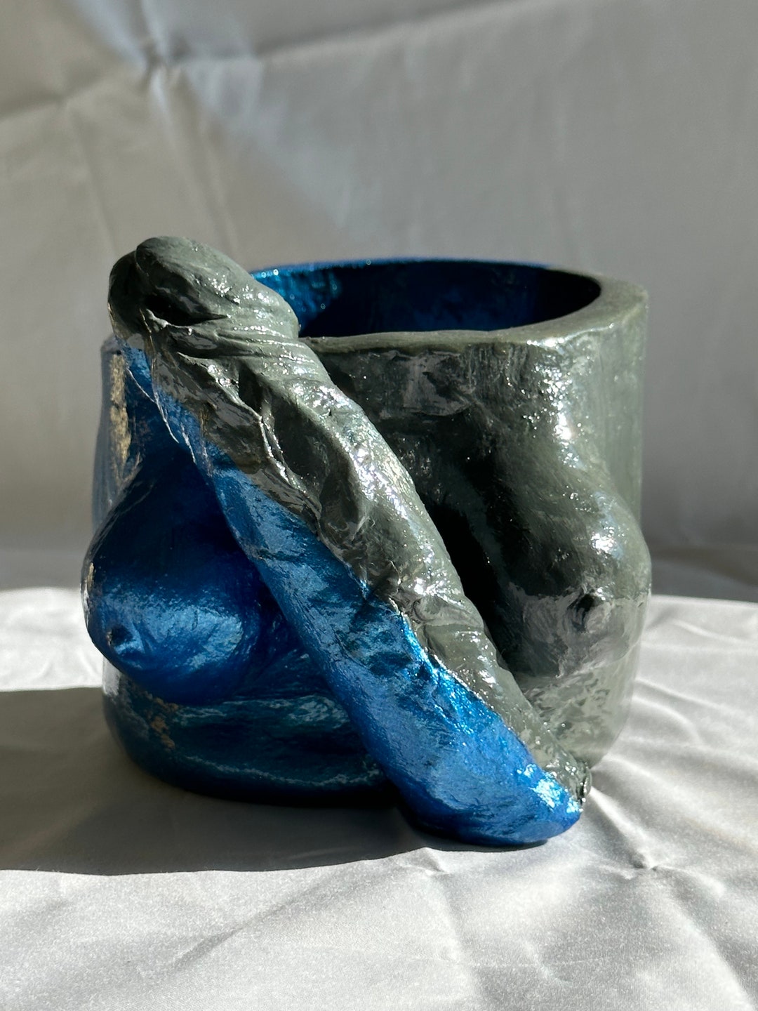 Penis Pot “my Blue Fetish” Luxury Edition, Penis Decorative Pot, Hand ...