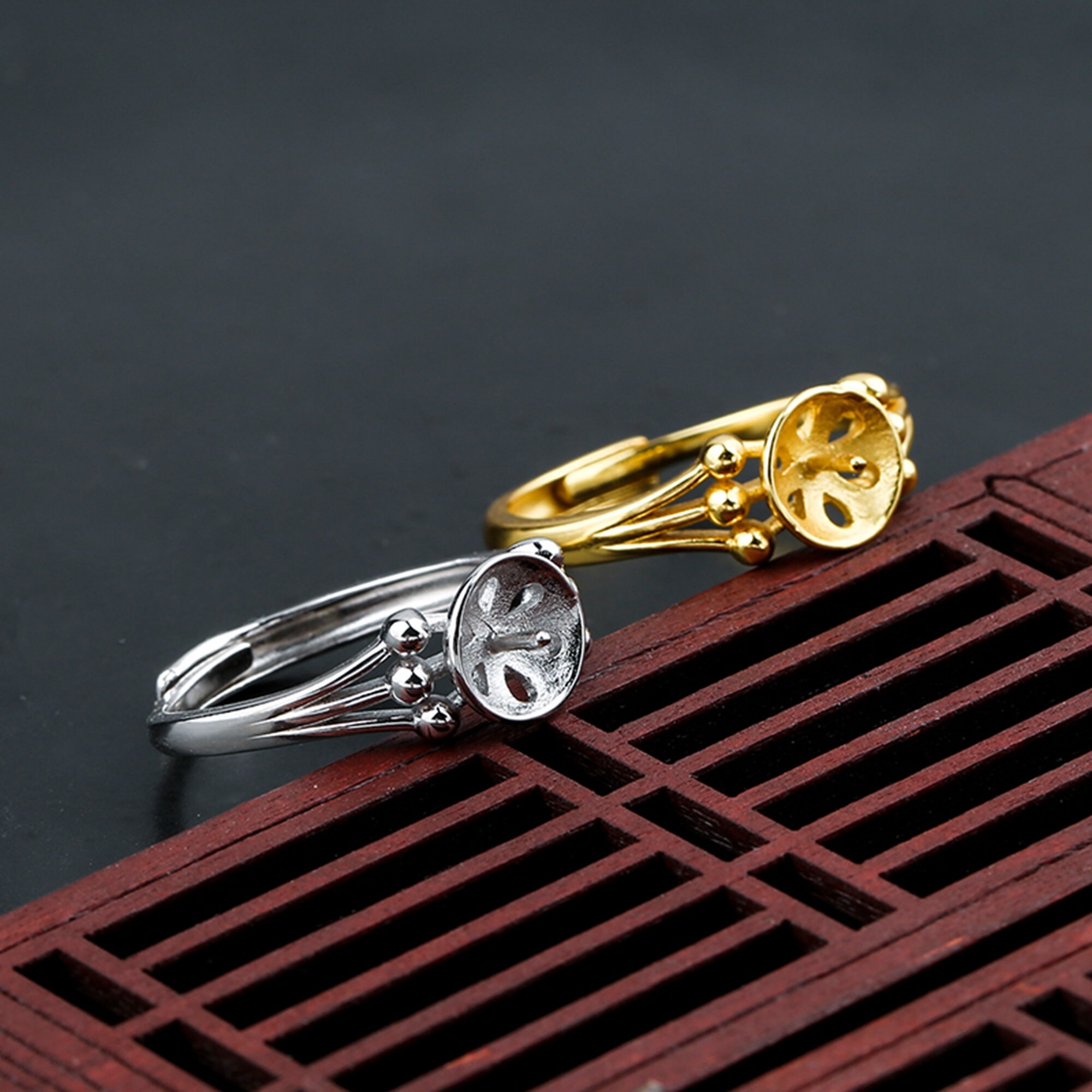 Sterling Silver Ring Setting S925 Silver Ring Setting - Etsy