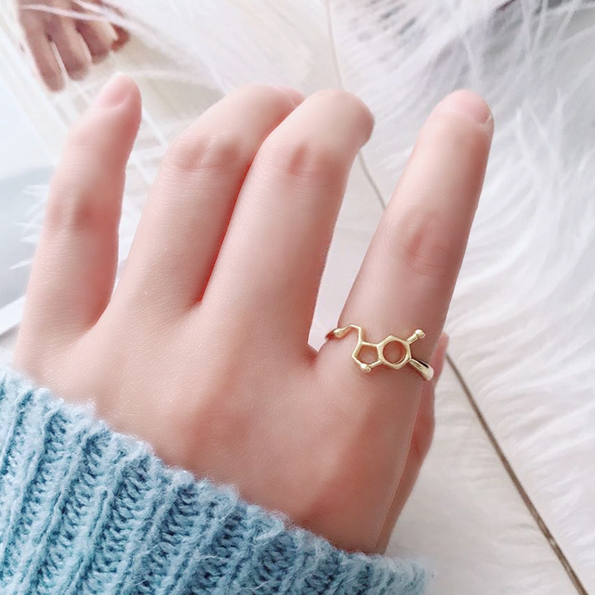 Sterling Silver Elements Science Ring RNA Ring Jewelry - Etsy