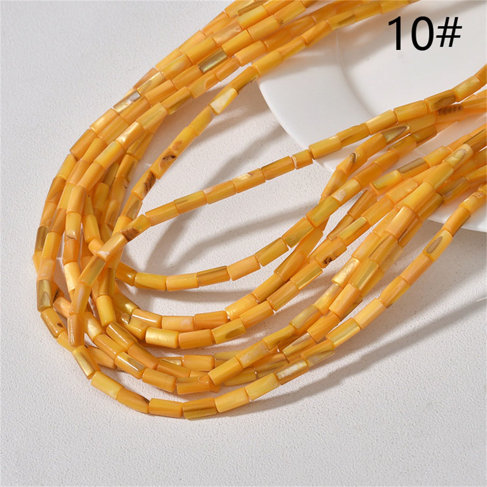 Natural Shell Tube Bead, Cylinder Tube Bead, Colorful Bead, Gemstone ...