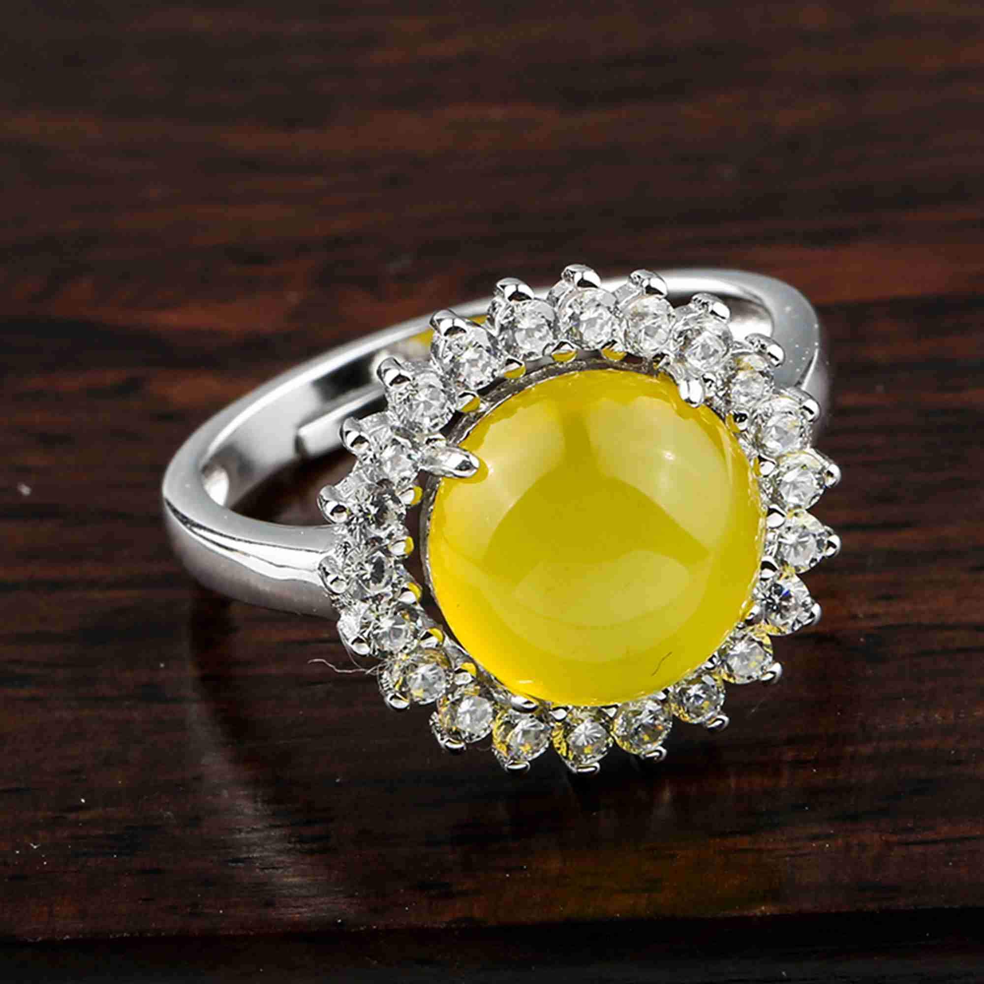 Sterling Silver Flower Ring Setting S925 Silver Round Bezel - Etsy