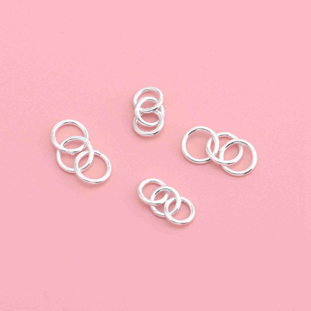 Sterling Silver Closed Ring Chain Extensions, S925 Silver Extender ...