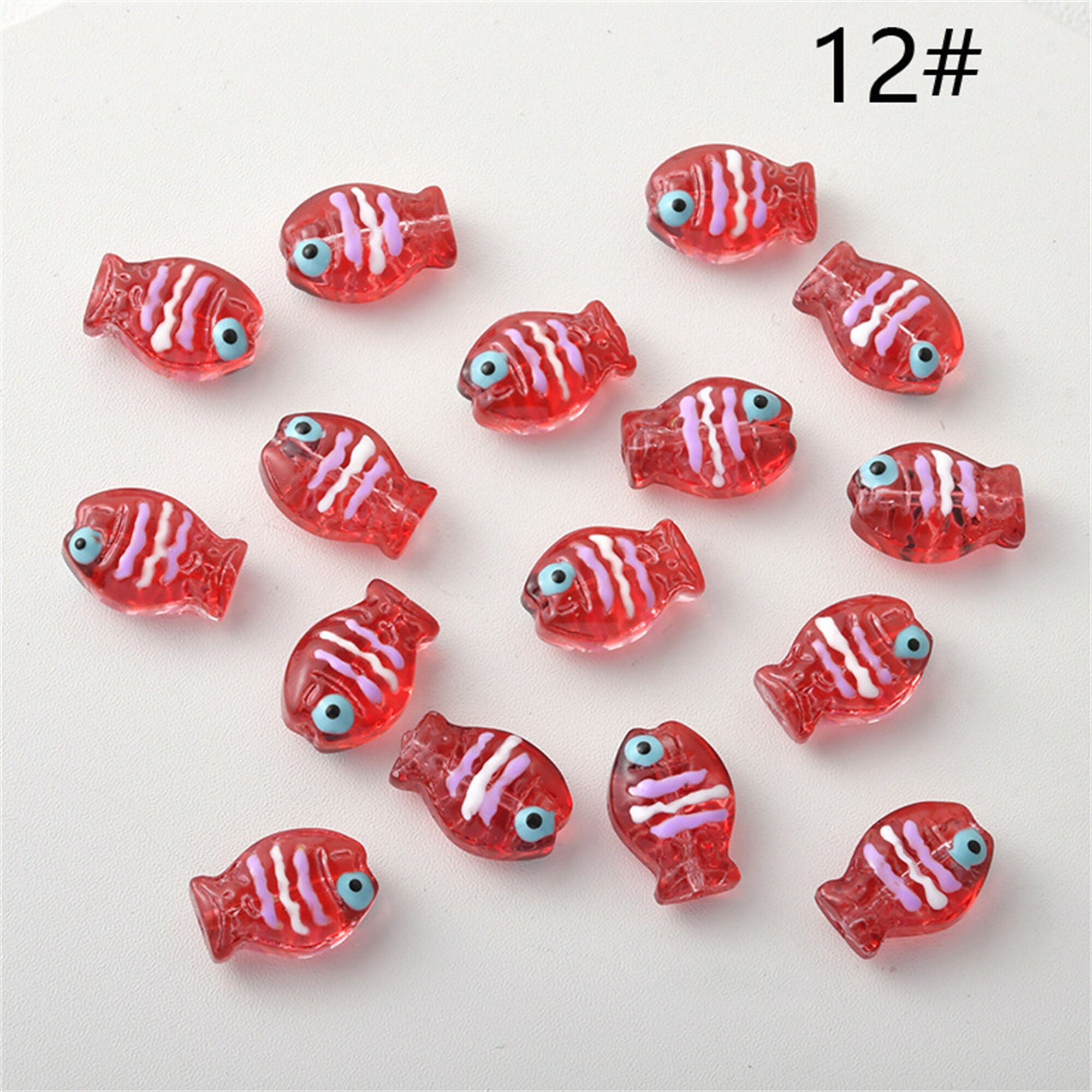 Glaze Fish Beads, Sea Life Bead, Ocean Bead, Marine Bead, Fishing Bead ...