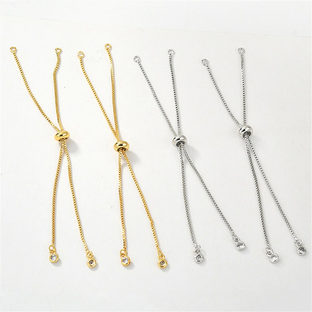18K Gold Plated Box Chain Extension Chain, Gold Tone Extender Chain for ...