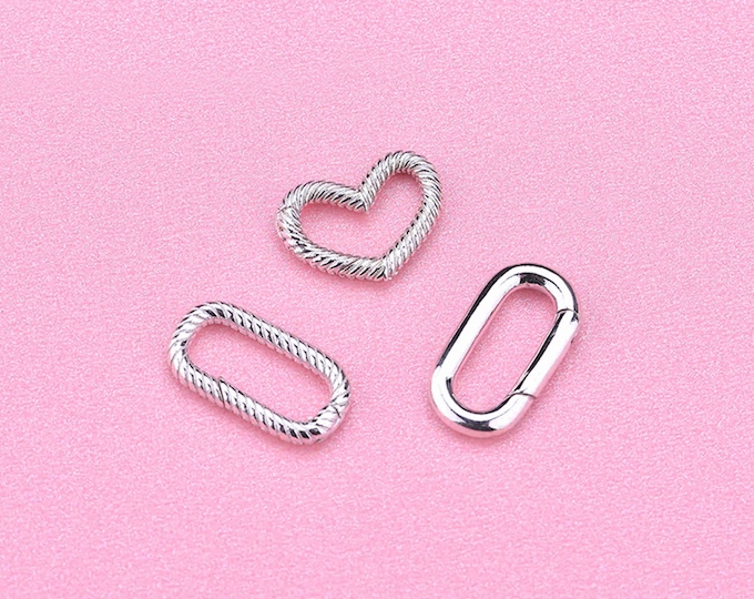 Sterling Silver Screw Clasps S925 Silver Barrel Screw Clasp - Etsy