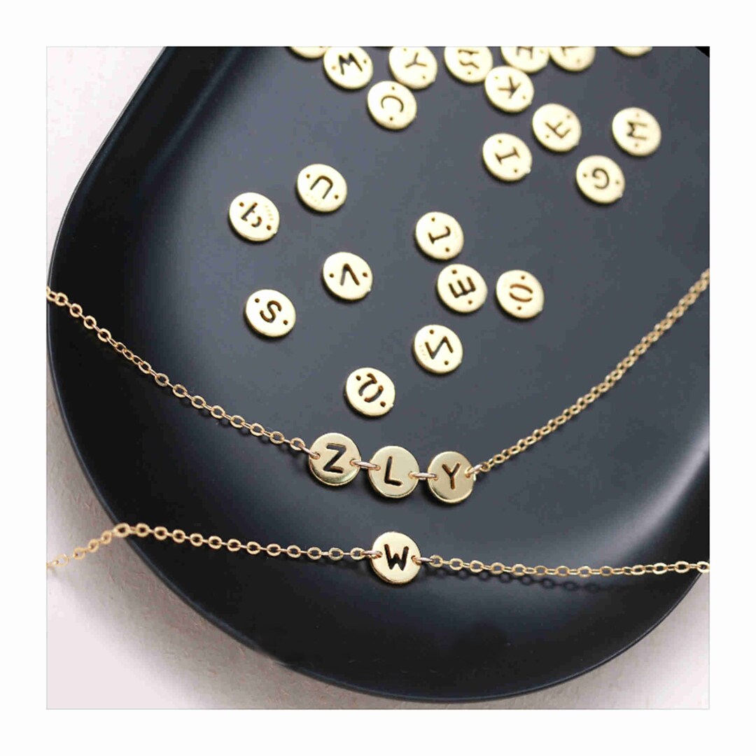 Sterling Silver Letter Beads, Sterling Silver Alphabet Beads, S925 ...