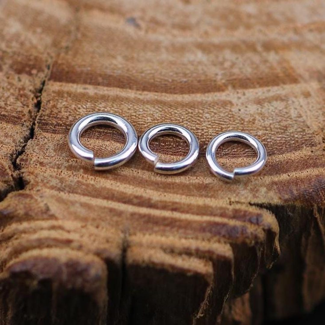Sterling Silver Open Jump Rings, S925 Silver Open Jump Ring for Jewelry ...