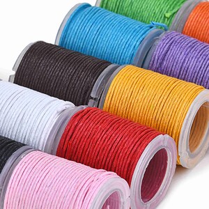 10meters Waxed Polyester Thread, Waxed Cord DIY Craft Macrame Knotting ...