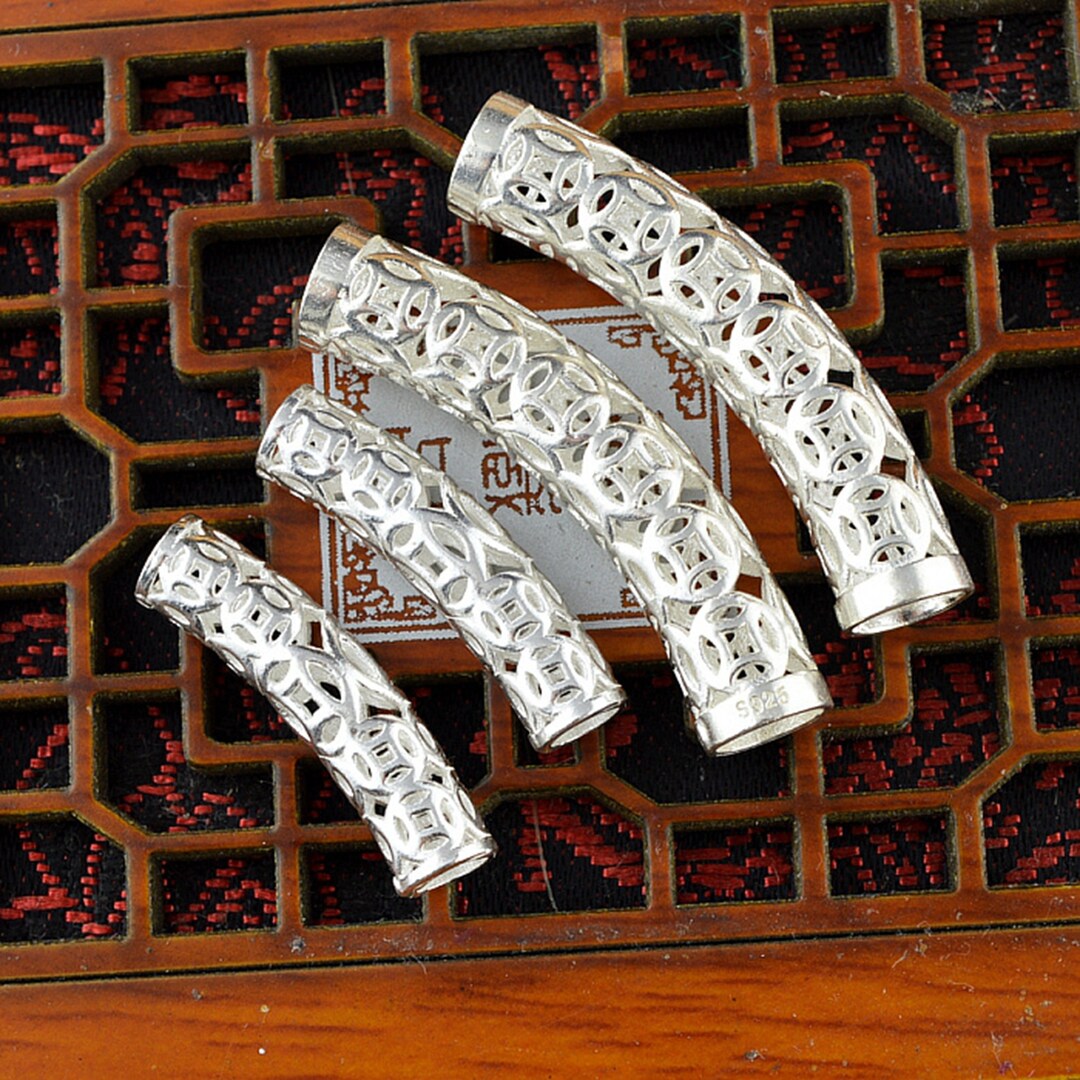 Sterling Silver Coin Beads, Wealth Bead, Riches Bead, Success Bead ...