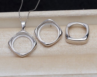 Sterling Silver Pendant Base - Etsy