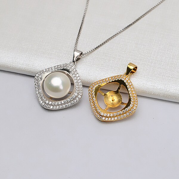 Diamond Pendant Settings - Etsy