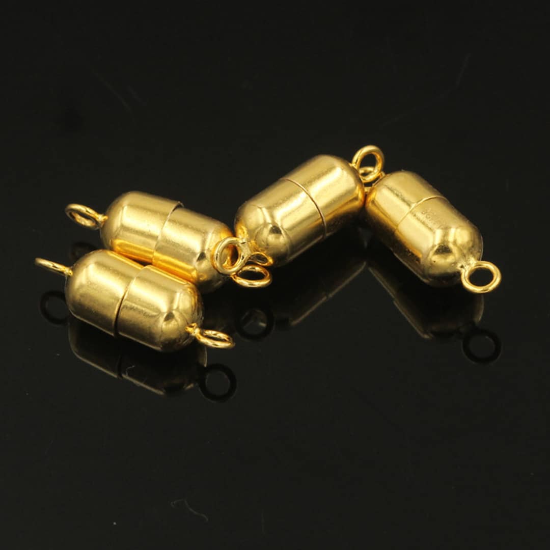 14K Gold Filled Capsule Shape Magnet Clasps Gold Filled - Etsy
