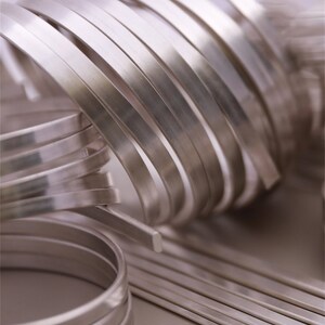 Sterling Silver Wire, S9999 Silver Flat Wire for Jewelry Making ...