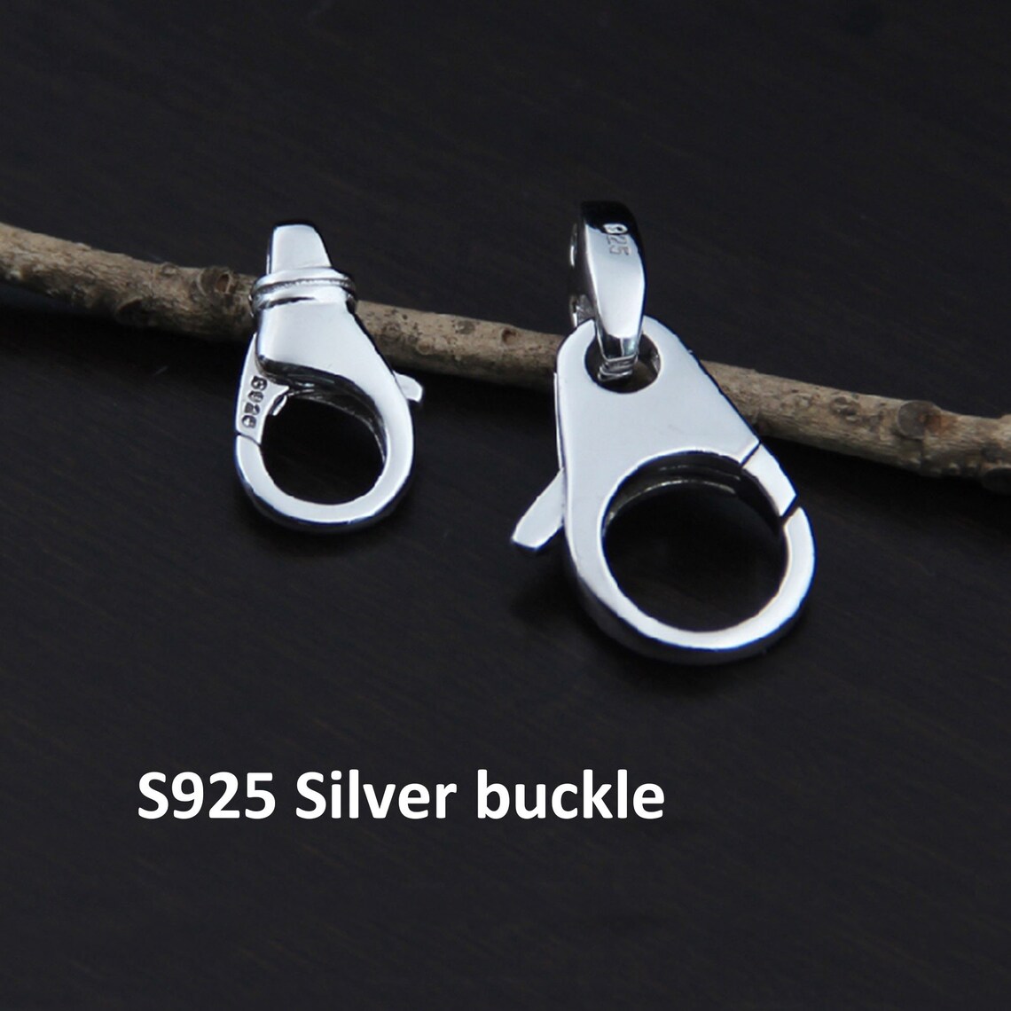 Sterling Silver Trigger Clasp S925 Silver Lobster Clasps for - Etsy UK