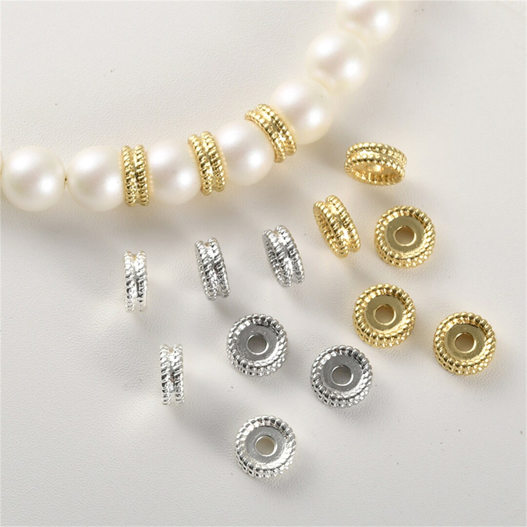 14K Gold Plated Gear Beads, Wheel Bead, Tribal Bead, Ethnic Bead ...