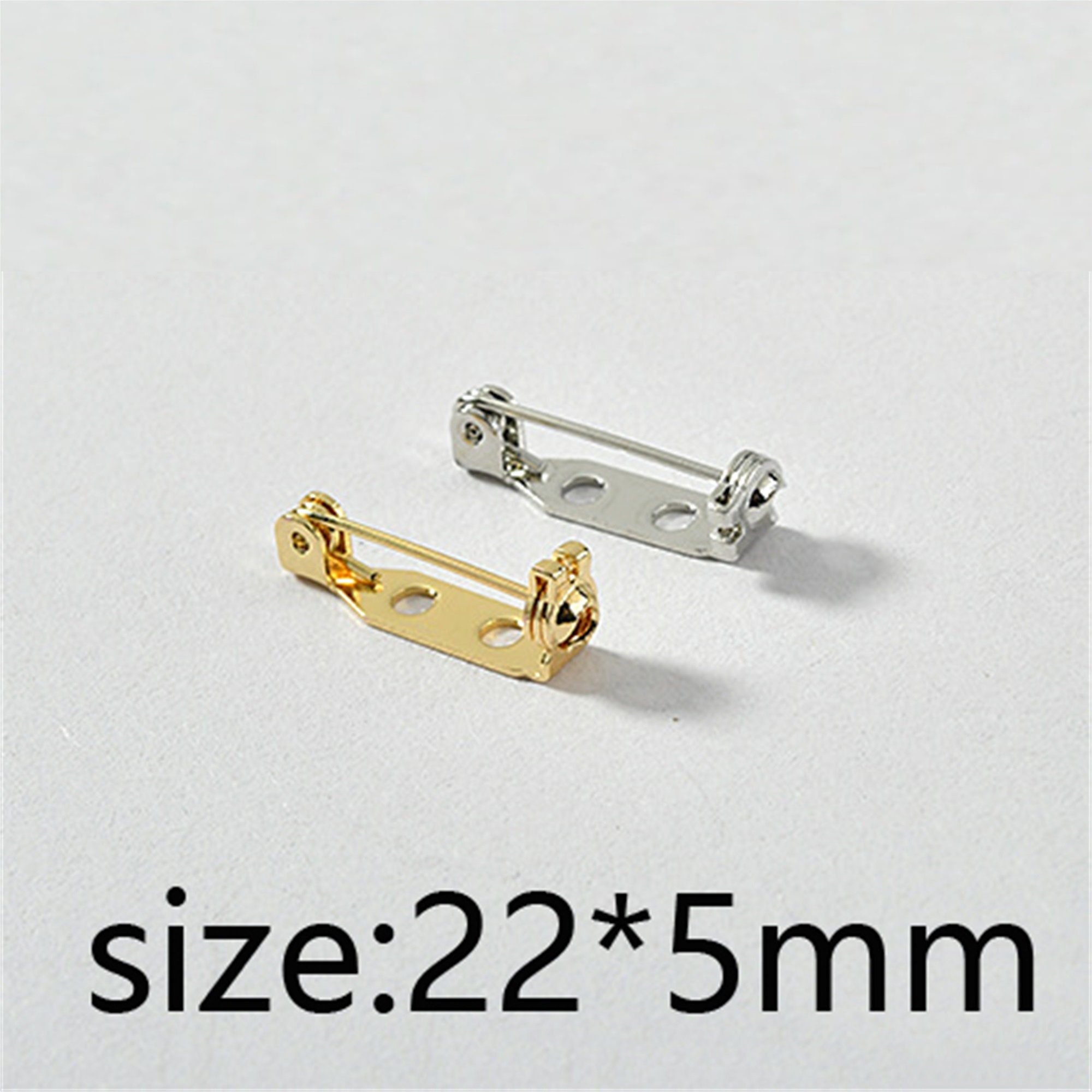 18K Gold Plated Safety Brooch Pin, Brooch Pin Back, Safety Pin Brooch ...