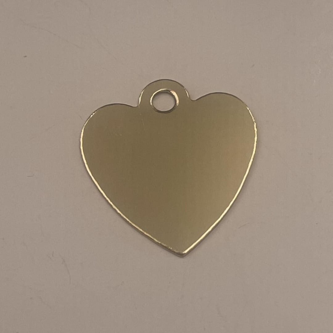 14K Gold Filled Love Heart Charms, Gold Filled Leaf Charm, Plain Heart ...