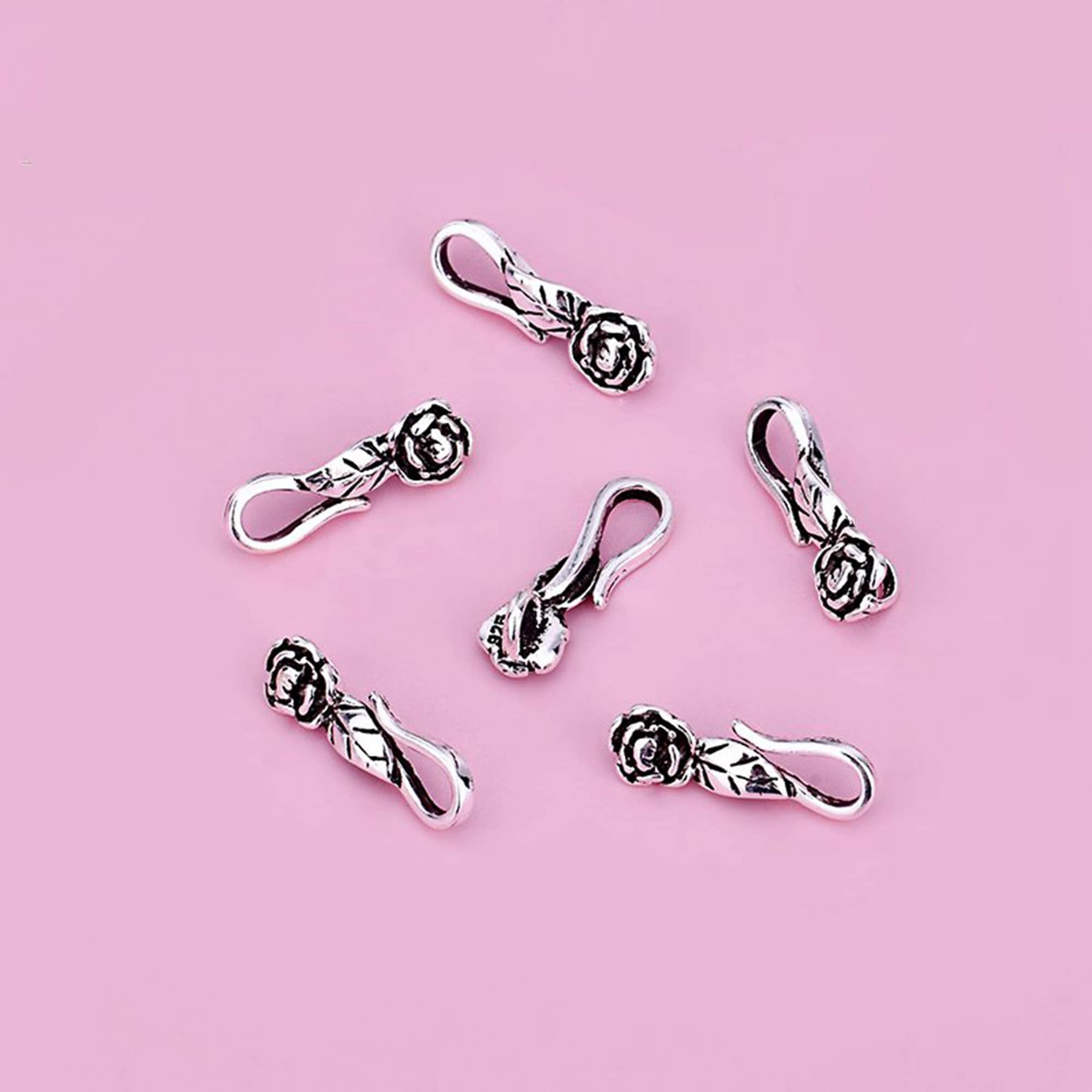 Sterling Silver Question Mark Clasps S925 Silver Hook Clasp - Etsy