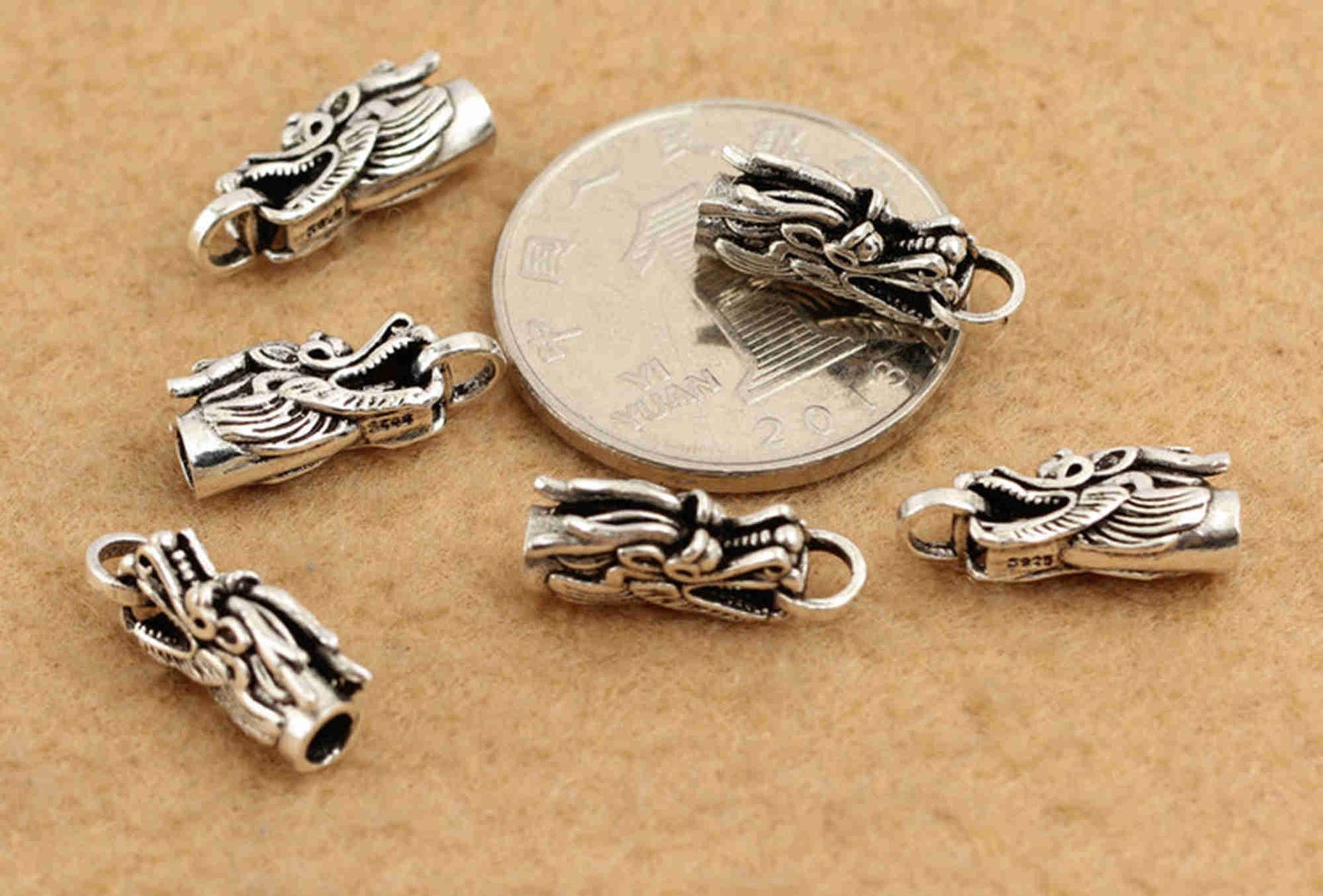Sterling Silver Dragon Head Clasps S925 Silver Hook Clasp for - Etsy
