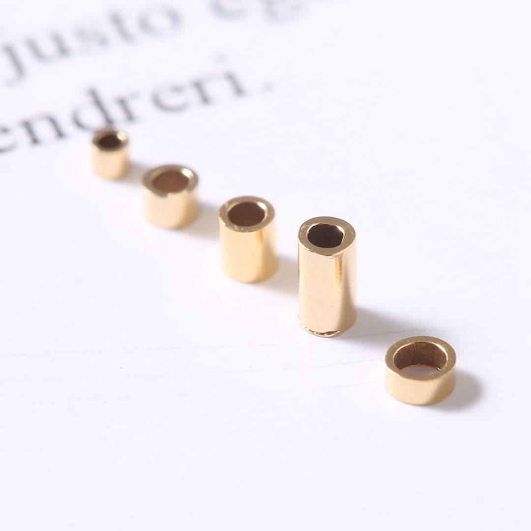 14K Gold Filled Straight Cut Tube Beads, Gold Filled Tube Bead ...